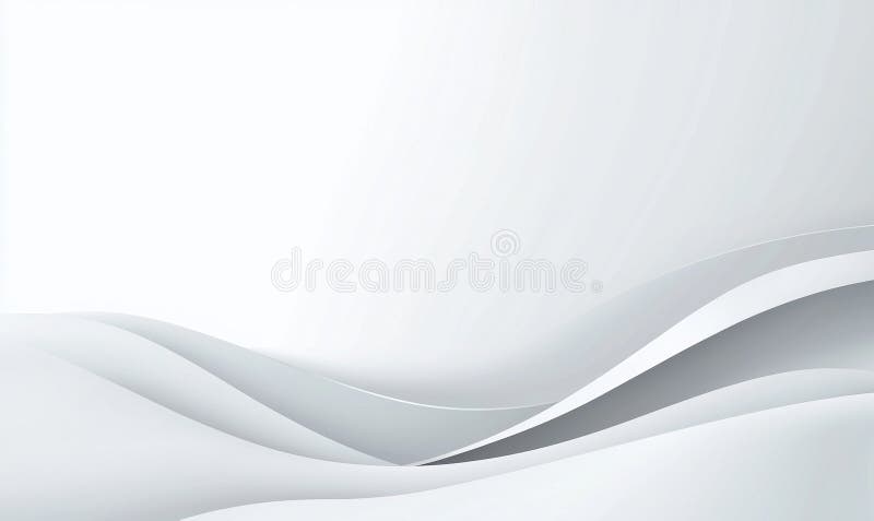 Abstract White and Gray Wave Background for Website, Presentation, or ...