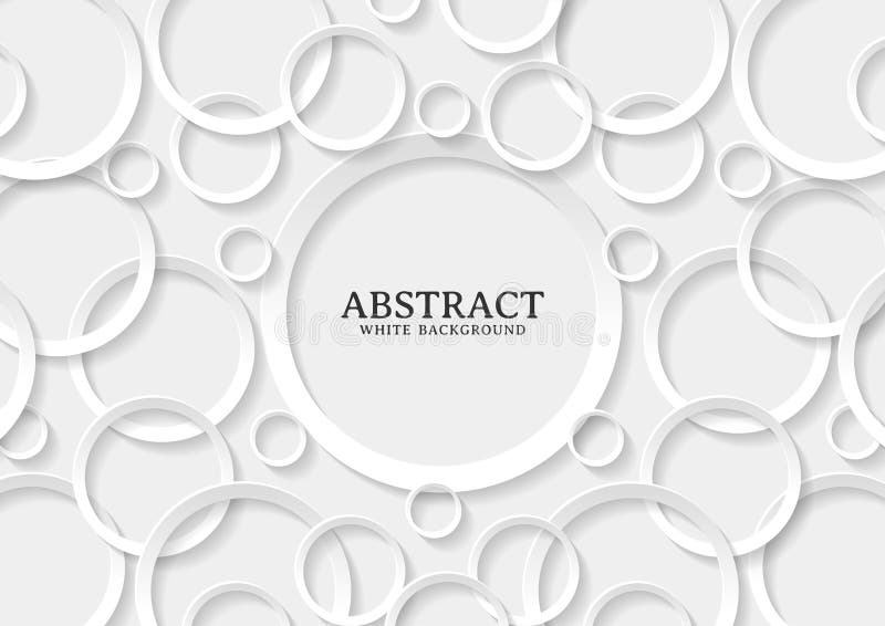 Abstract White and Grey Circle Background Texture Stock Vector ...