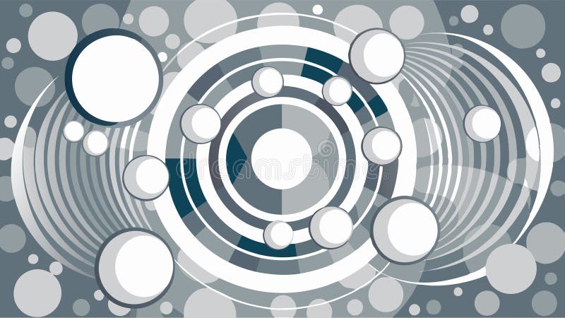 Abstract White and Grey Circle Background. Vector Illustration Stock ...