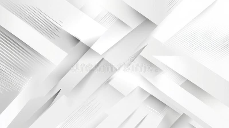 Abstract White and Grey Geometric Background with Linear Textures Stock ...