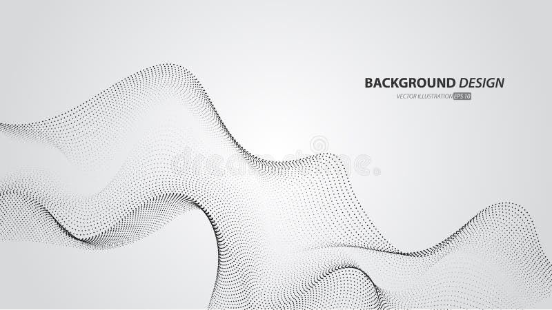 Abstract White and Grey Gradient Color Background. with Flowing ...