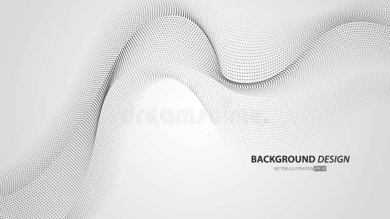Abstract White and Grey Gradient Color Background. with Flowing ...
