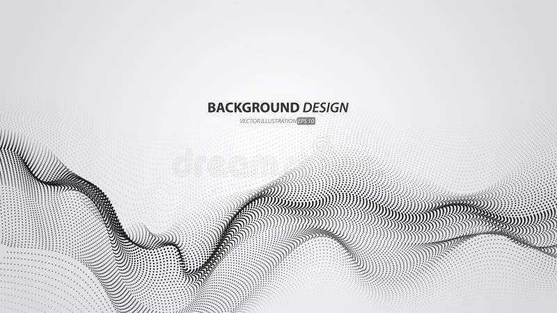 Abstract White and Grey Gradient Color Background. with Flowing ...