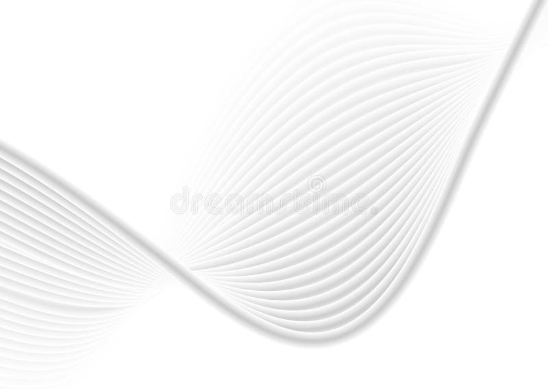 Abstract White Grey Smooth Linear Waves Minimal Elegant Background ...