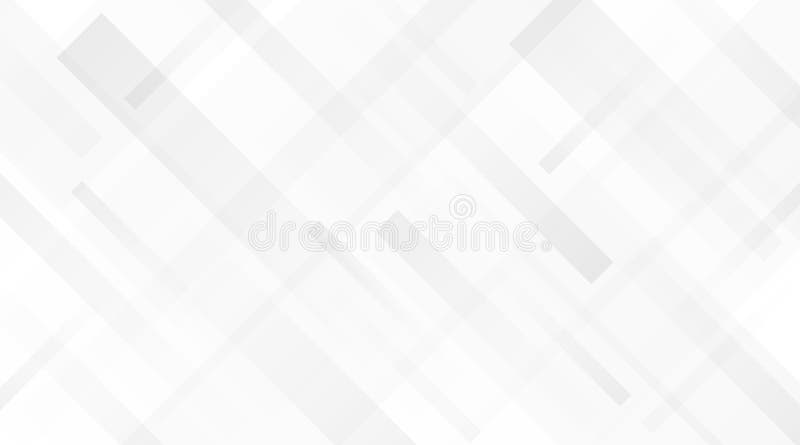 Abstract White and Grey Squares Shape Background. Overlapped Diagonal ...