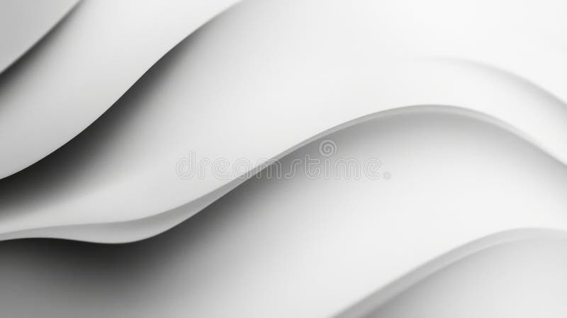 Abstract White and Grey Wave Pattern Background Stock Illustration ...