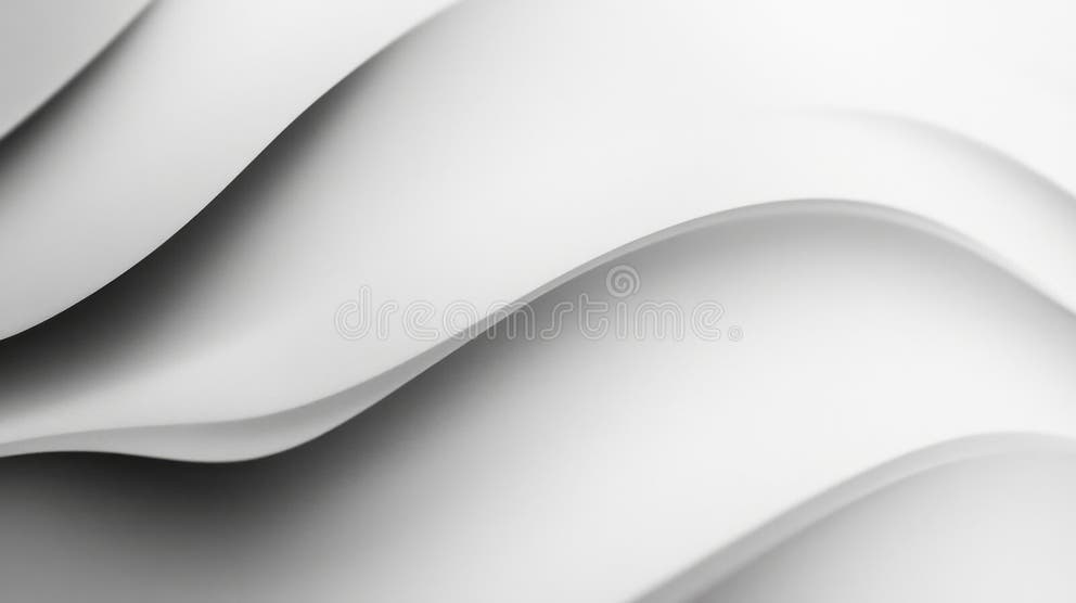 Abstract White and Grey Wave Pattern Background Stock Illustration ...