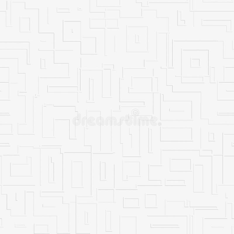 Abstract White Labyrinth Background. Seamless Pattern Stock ...