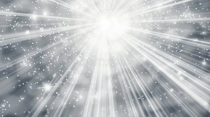 Abstract White Light Beams Background with Radiant Rays and Ethereal ...