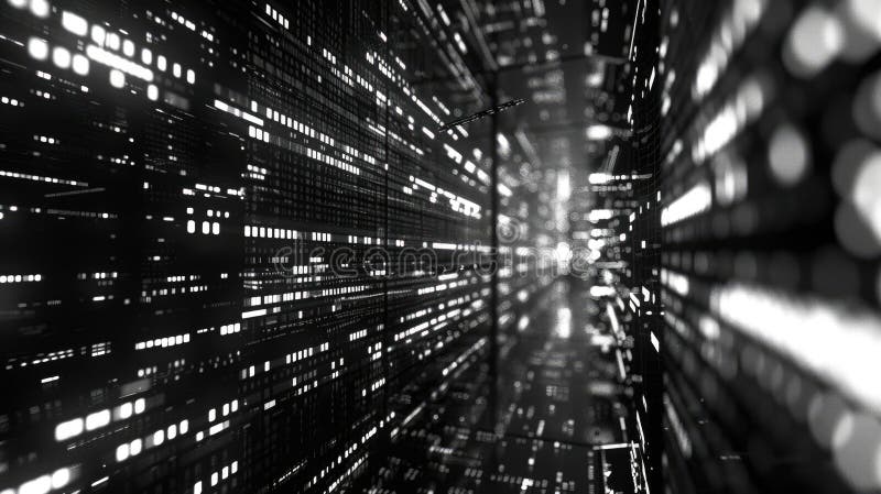 Abstract White Light Flowing Effect in Data Server for Hosting Domain ...