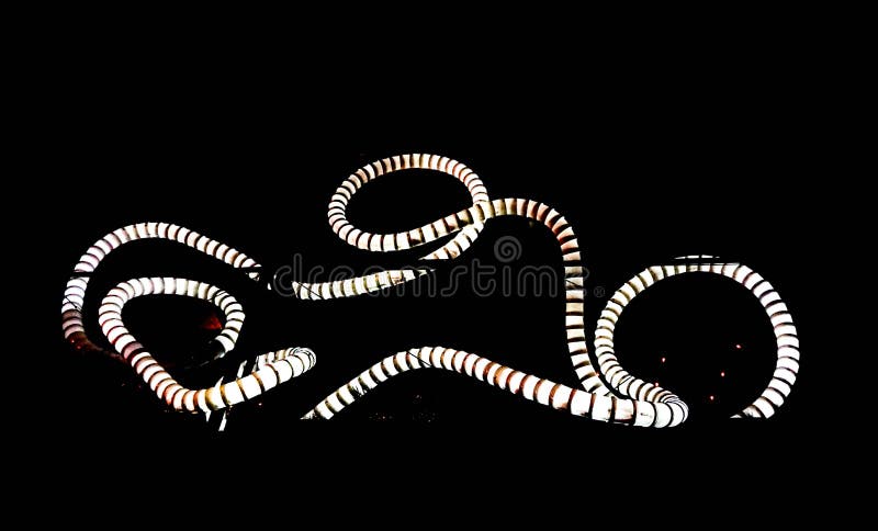 Abstract White Light in a Loop Stock Photo - Image of generated, bright ...