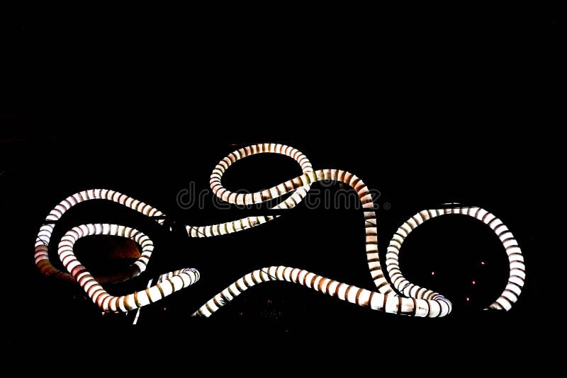 Abstract White Light in a Loop Stock Photo - Image of burst, beams ...