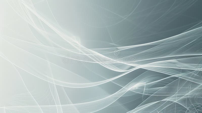 Abstract White Light Wave Background with Flowing Lines. Stock Photo ...