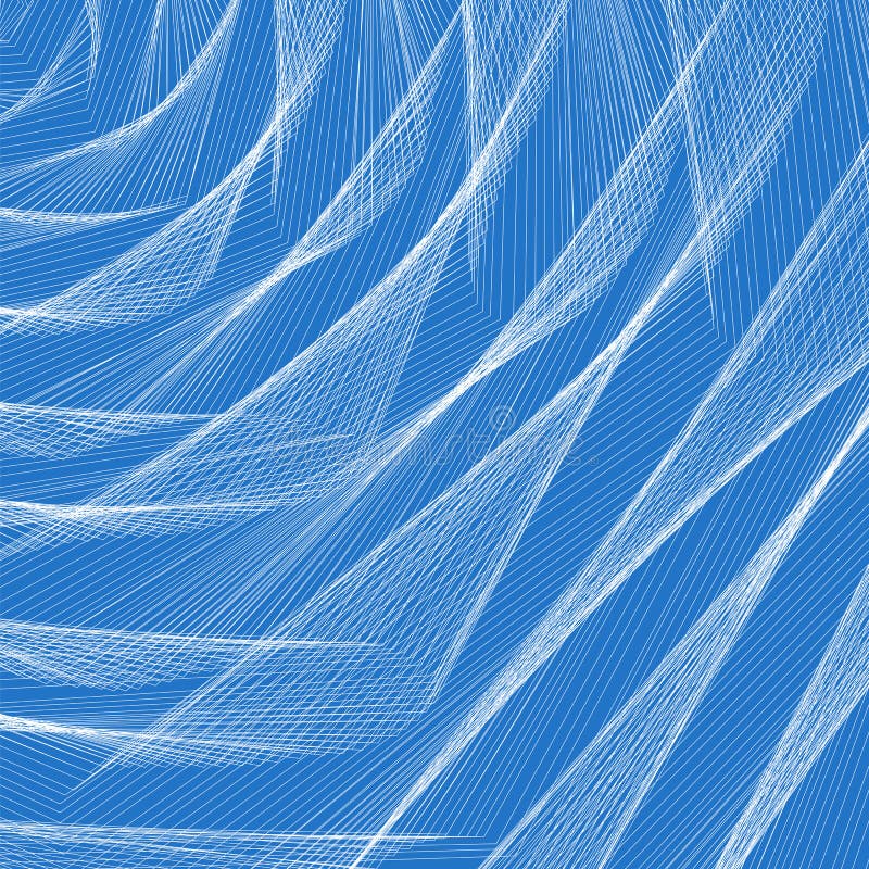 Abstract White Line Pattern on Blue Background Stock Vector ...