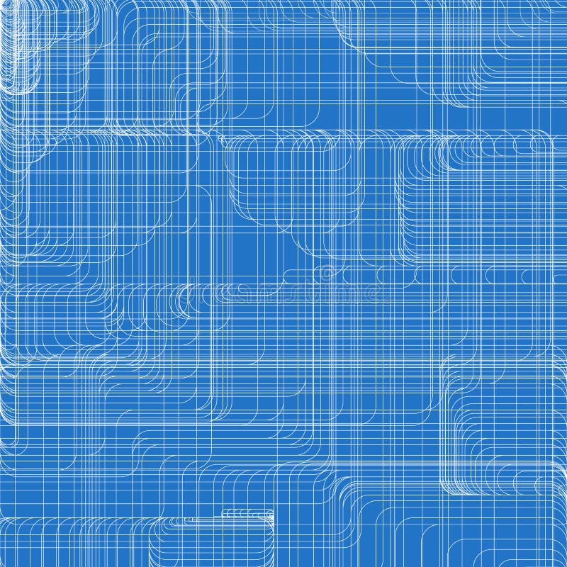 Abstract White Line Pattern on Blue Background Stock Vector ...