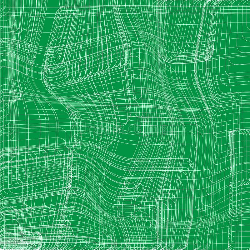 Abstract White Line Pattern on Green Background Stock Vector ...