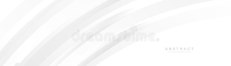 Abstract White Lines Curve Background. Modern Minimal Trendy Shiny ...