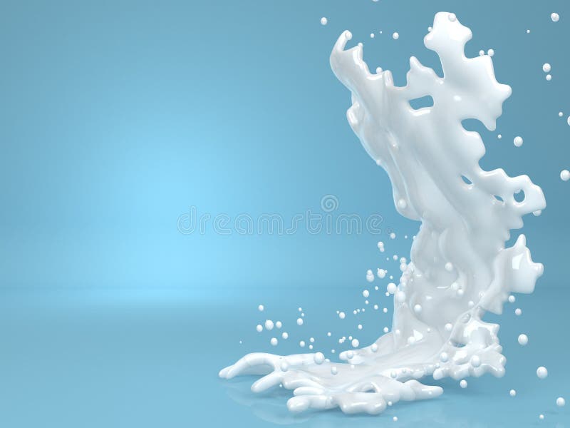 Abstract White Liquid Splash Stock Illustration - Illustration of ...