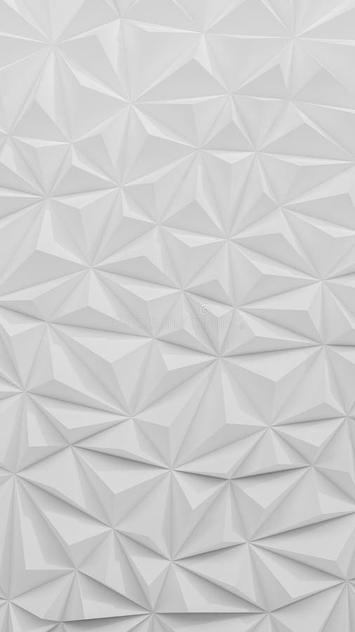 Abstract White Low Poly Background with Copy Space 3d Render Stock ...