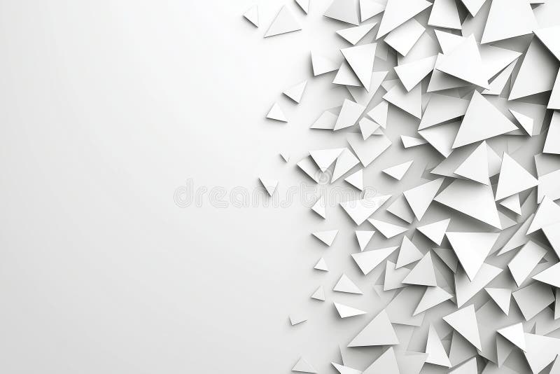 Abstract White Low Poly Background with Polygonal Shapes Creating ...