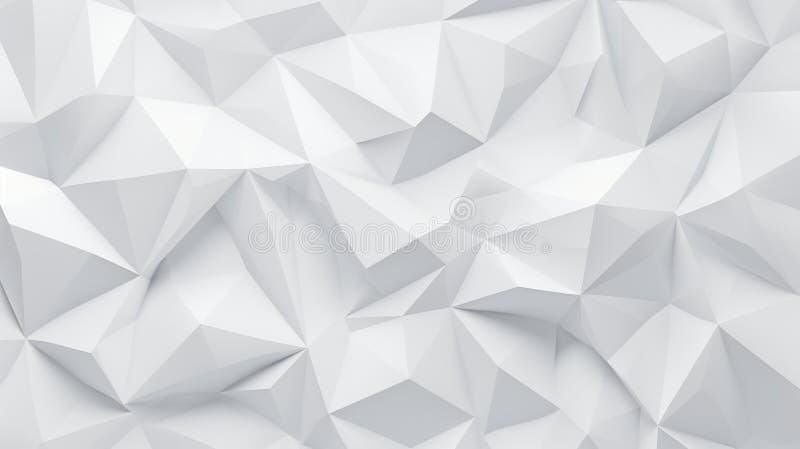 Abstract White Low Poly Background Texture AI Generated Stock ...