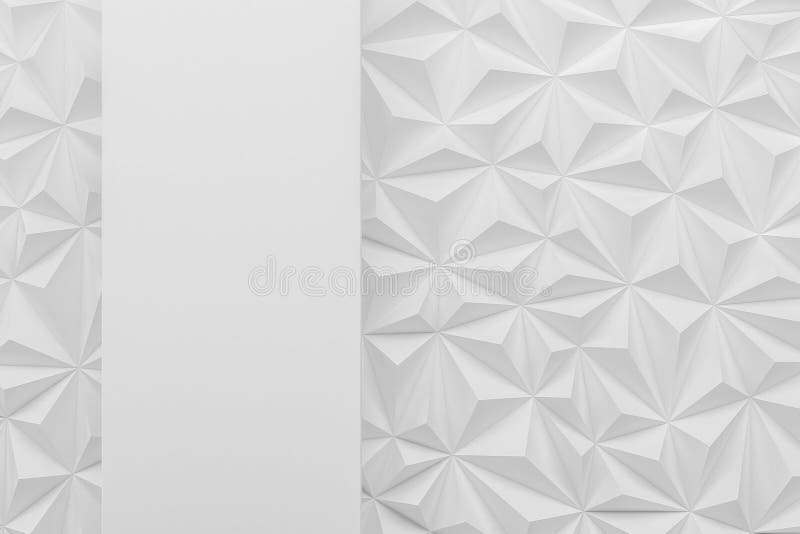 Abstract White Low Poly Paper Material Background with Copy Space 3d ...