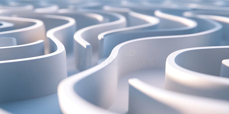 Abstract White Maze Background: Texture, Pattern, Design, 3D Render ...