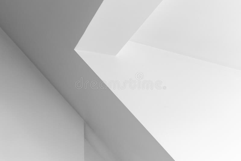 Abstract White Minimal Interior Background, Ceiling Details Stock Photo ...