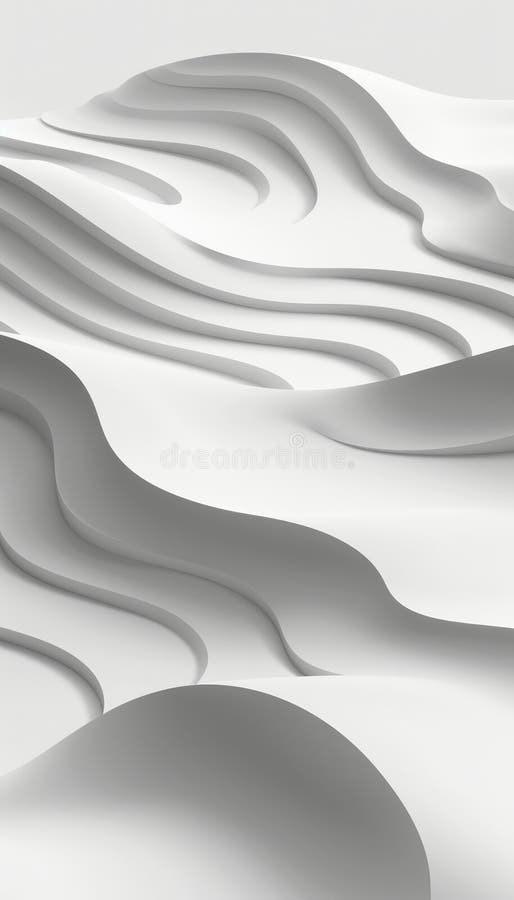 Abstract White Minimalist Background, 3D Render. Modern, Clean Design ...