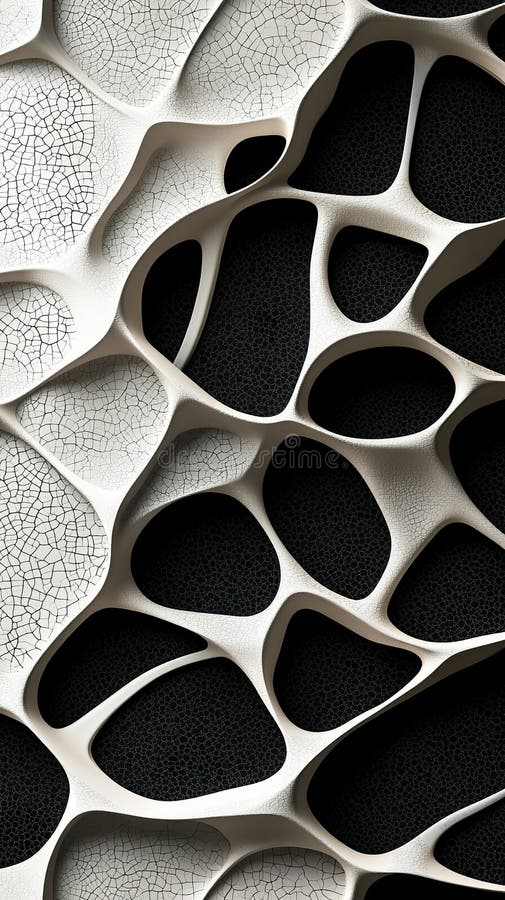 Abstract White Organic Structure with Cracked Surface Stock Photo ...