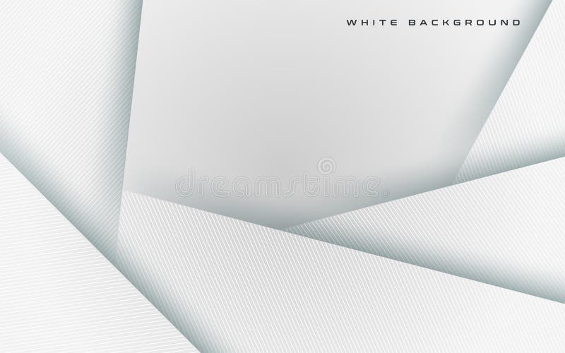 Abstract White Overlap Triangle Shadow Line Decoration Background Stock ...