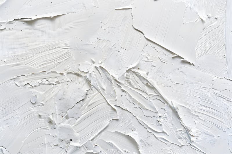 Abstract White Paint Texture Background with Rough Strokes Stock ...