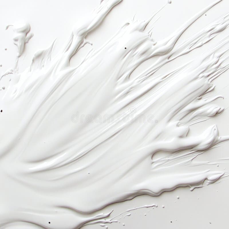 Abstract White Paint Texture. Splashes and Brushstrokes of White Paint ...