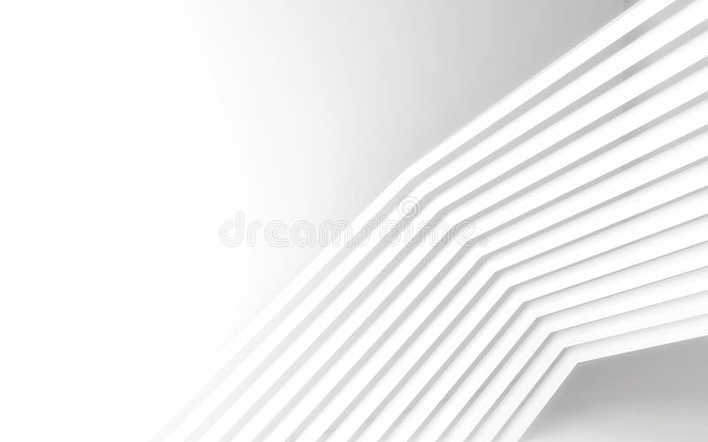 Abstract White Panels with Copyspace for Text. 3D Render Stock ...