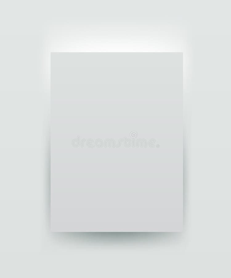 Abstract White Paper Frame. Banner or Conceptual Photo Frame Stock ...