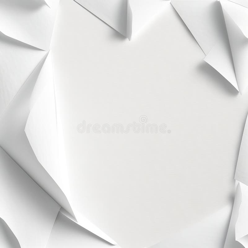 Abstract White Paper Frame: Minimalist Design Background Stock ...