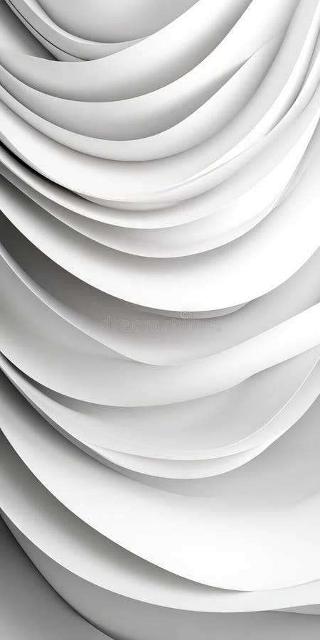 Abstract White Paper Layers Creating a Minimalist and Modern Textured ...
