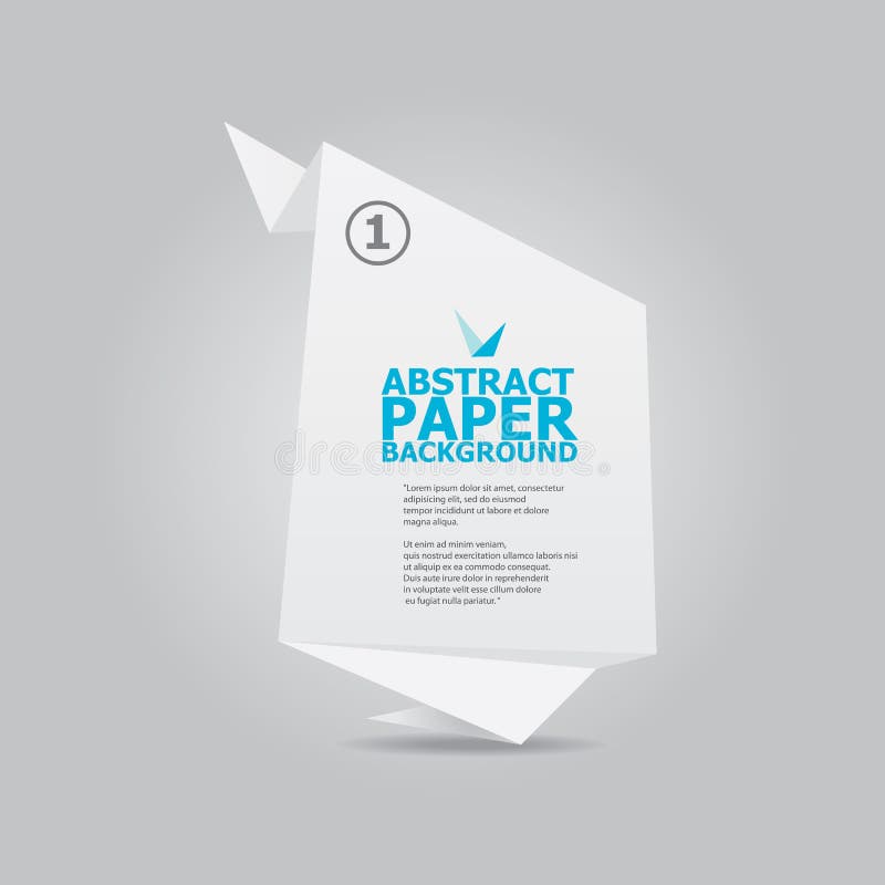 Abstract White and Green Paper Origami Background. Stock Vector ...