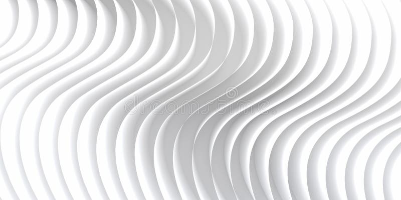 Abstract White Paper Sheets Wave Backdrop. 3d Render Stock Illustration ...