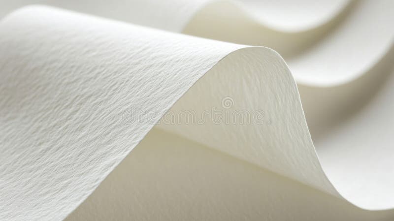 Abstract White Paper Texture Soft Curves Stock Illustration ...