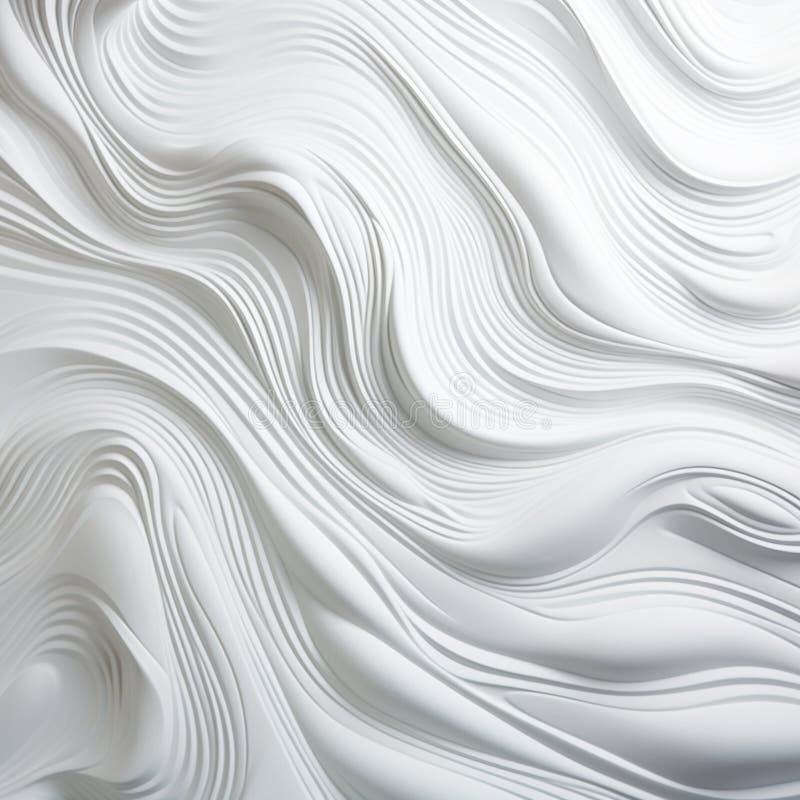 Abstract White Paper Wave Curve Lines Design, Luxury Texture with ...