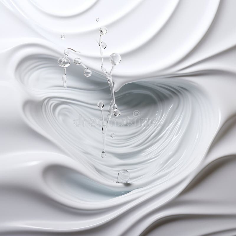 Abstract White Paper Wave Curve Lines Design, Water Splash, Luxury ...