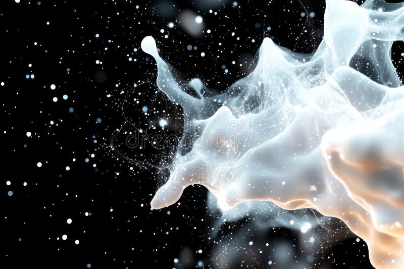 Abstract White Particle Digital Texture Symbolizing Energy Innovation ...