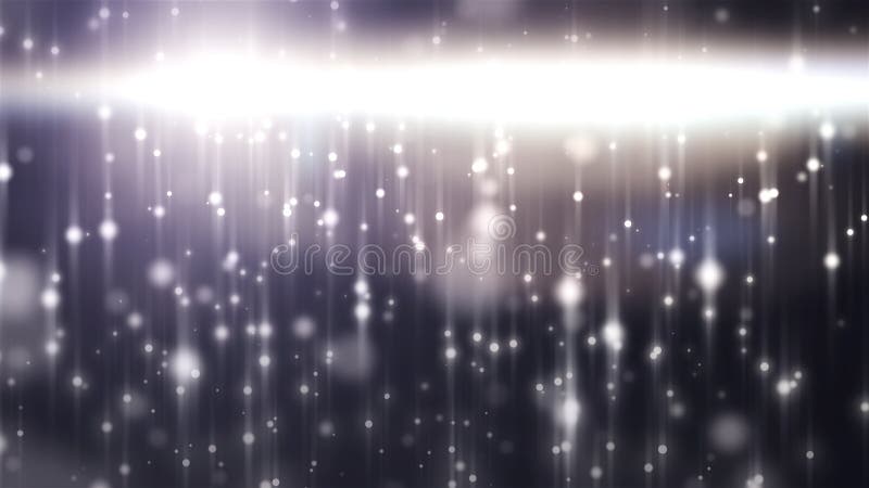 Abstract White Particles with Bokeh Effect, 3d Render Background ...