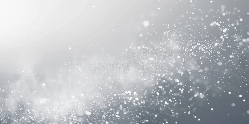 Abstract White Particles on a Pale Gray Background Stock Illustration ...