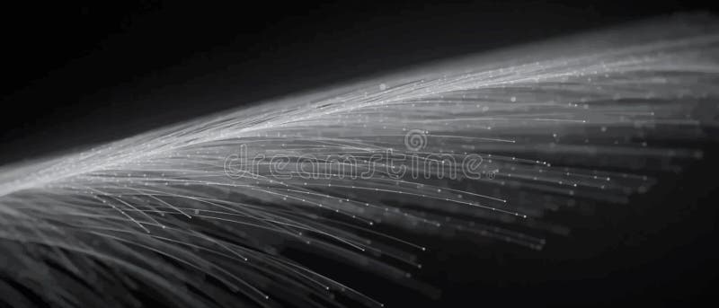 Abstract White Paticles Magic Wave Dynamic Steam Flowing Movement on ...