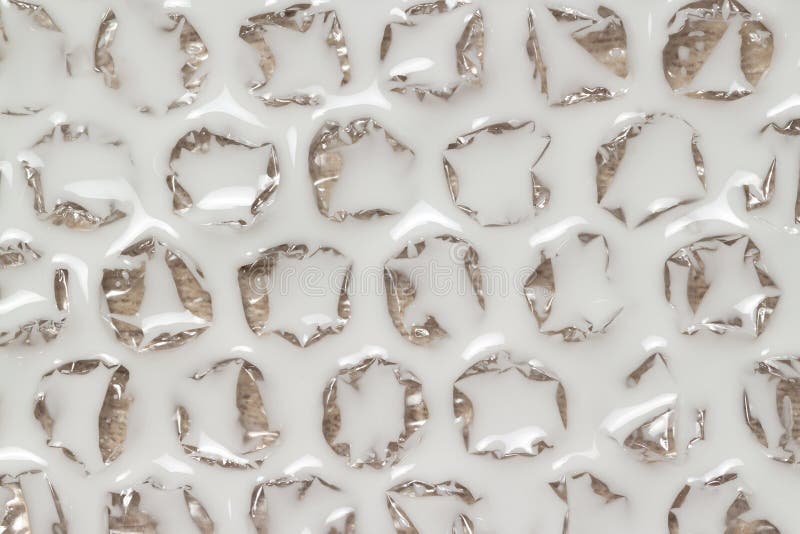 Abstract White Pattern Plastic Wrapping with White Fluid Stock Image ...
