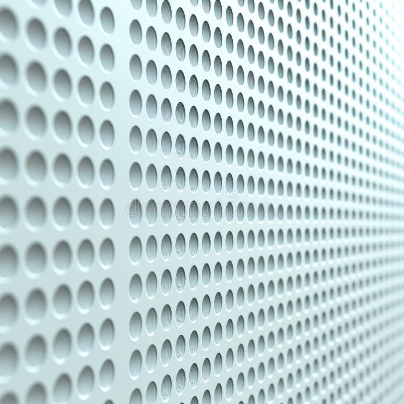 Abstract White Perforated Metal Texture Background Stock Illustration ...