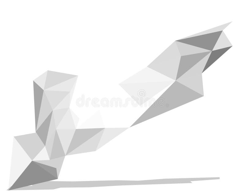 Abstract White Polygon Background Stock Vector - Illustration of ...