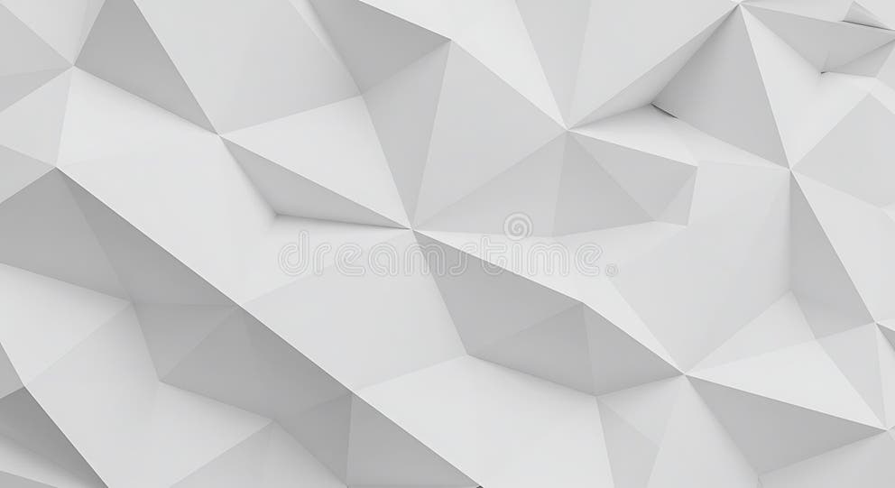 Abstract White Polygon Surface Pattern - Geometric Texture Stock ...